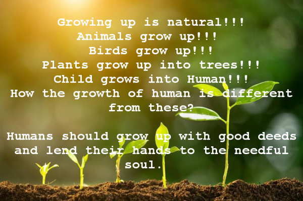 Growing up is natural!!! ... | Anonymous Sparkle | English ...
