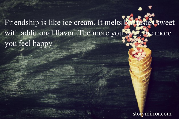Ice Cream Friendship Quotes Modernist Technique & An Old Fashioned Ice