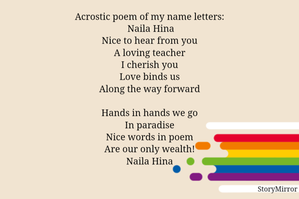 What Is An Acrostic Name Poem With Meanings - Infoupdate.org