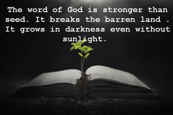The word of God is strong ... | Anonymous Sparkle | English ...