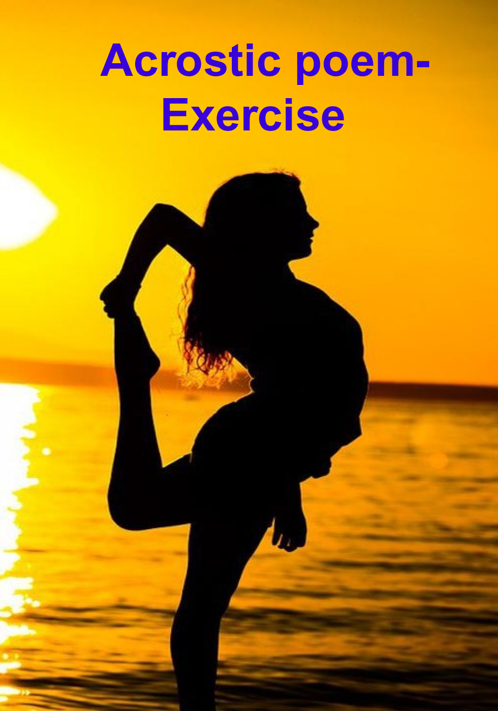 Acrostic Poem- Exercise | English Abstract Poem | Anshika Jena