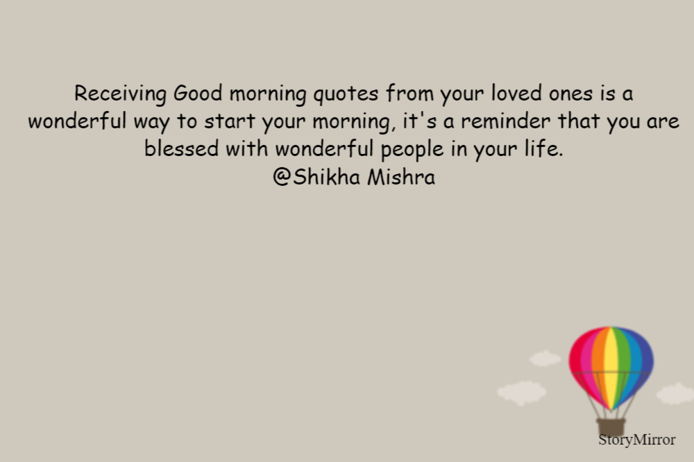 Morning Quotes For Loved Ones