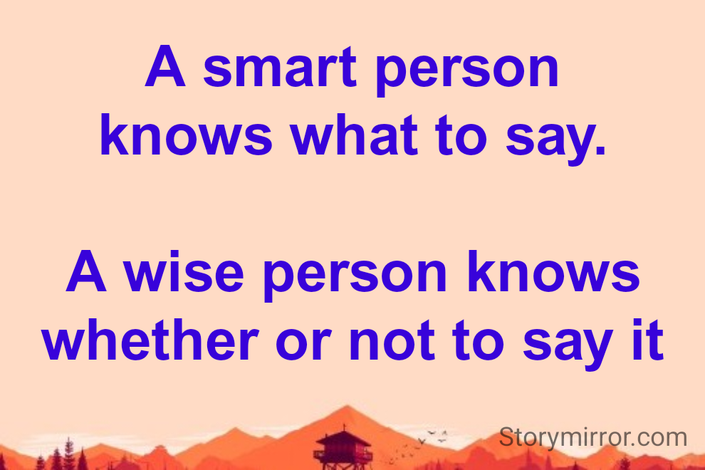 Smart Stuff To Say