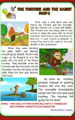 THE TORTOISE AND THE RABBIT (PART-2) | English Children Story | Shailja